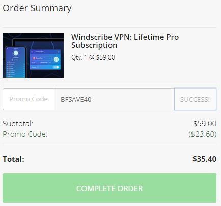 番羽 土啬 口巴: Windscribe VPN——终身无限流量高级VPN只需35美元